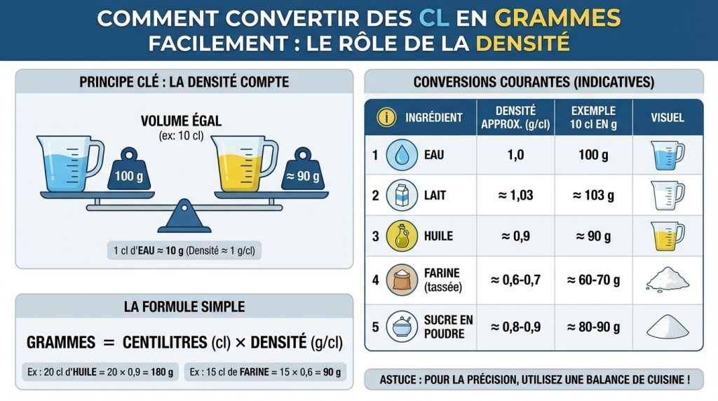 Comment convertir des cl en grammes facilement – Monblogdethe